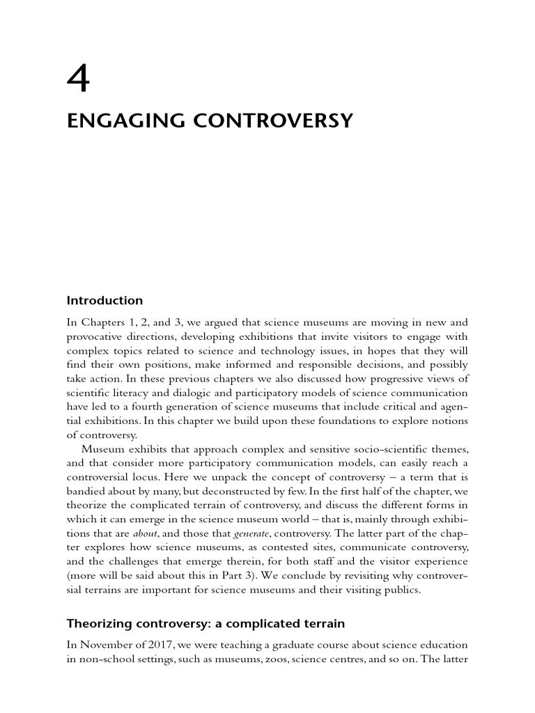 Engaging Controversy | PDF | Science | Experience