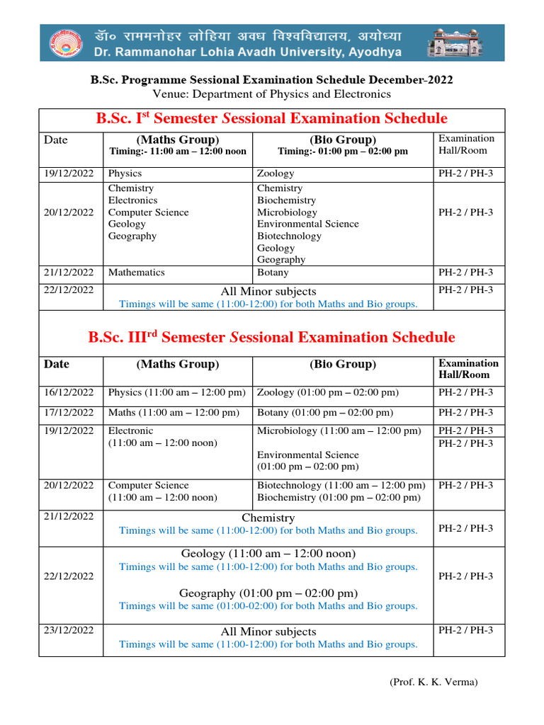 BSC Sessional Examination Schedule | Download Free PDF | Observation | Inquiry