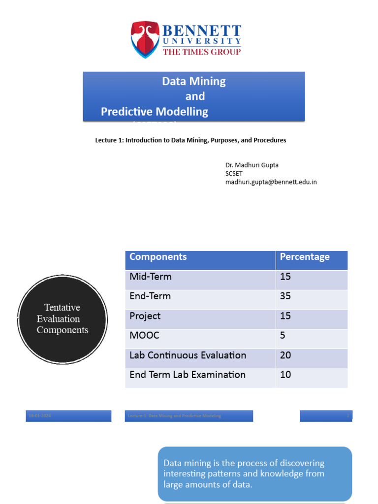 Data Mining for Students | PDF | Data Mining | Statistical Classification