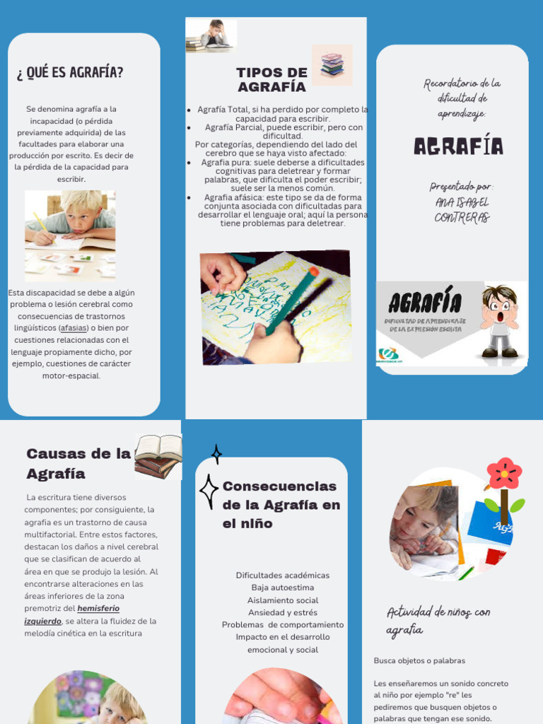 Tipos y causas de agrafía explicados | PDF | Aprendizaje | Cerebro