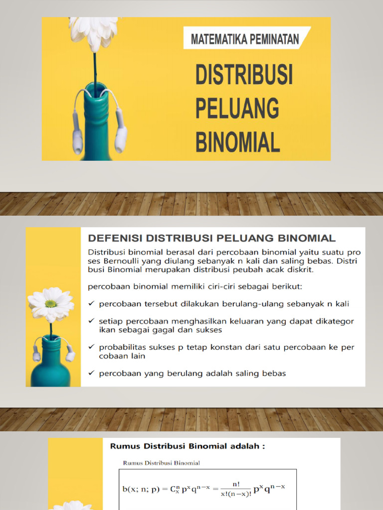 Materi 8-Distribusi binomial_M3 | PDF