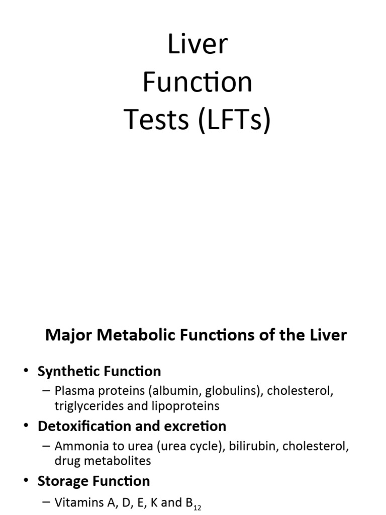 liver_function_tests | PDF | Liver | Hepatitis