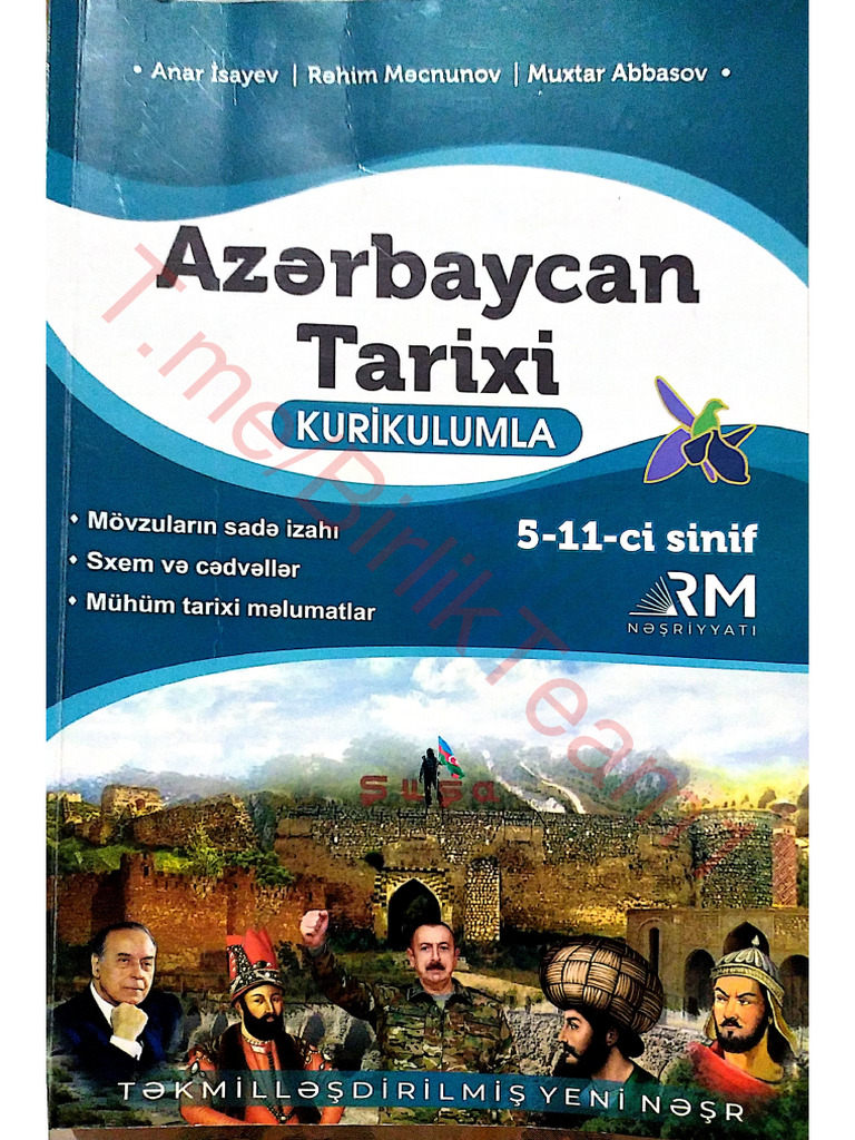 Azərbaycan Tarixi Kurikulumla Anar İsayev RM Nəşriyyat | PDF