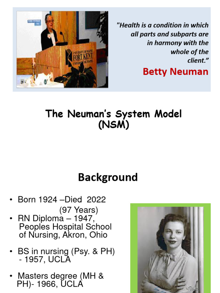 Neuman's Systems Model Overview | PDF | Stress (Biology) | System