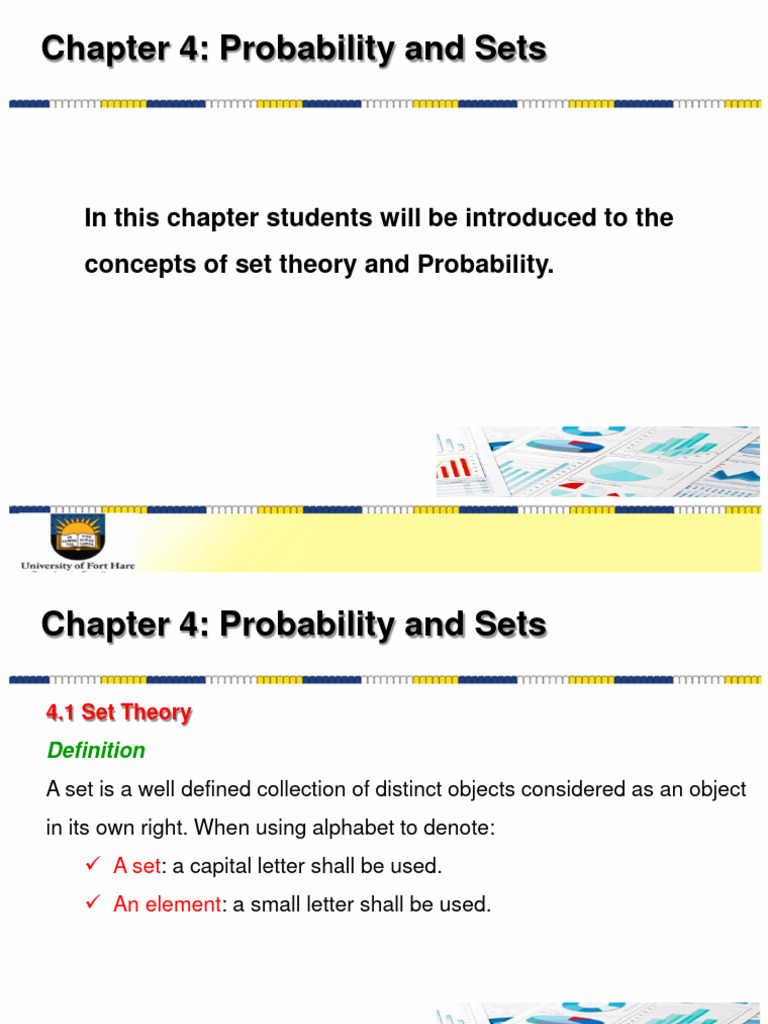 STA 111 Chapter 4 Slides Part 1 2020 | PDF | Set (Mathematics) | Numbers