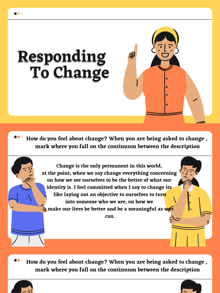 Responding Responding To Change To Change | PDF | Experience | Psychology