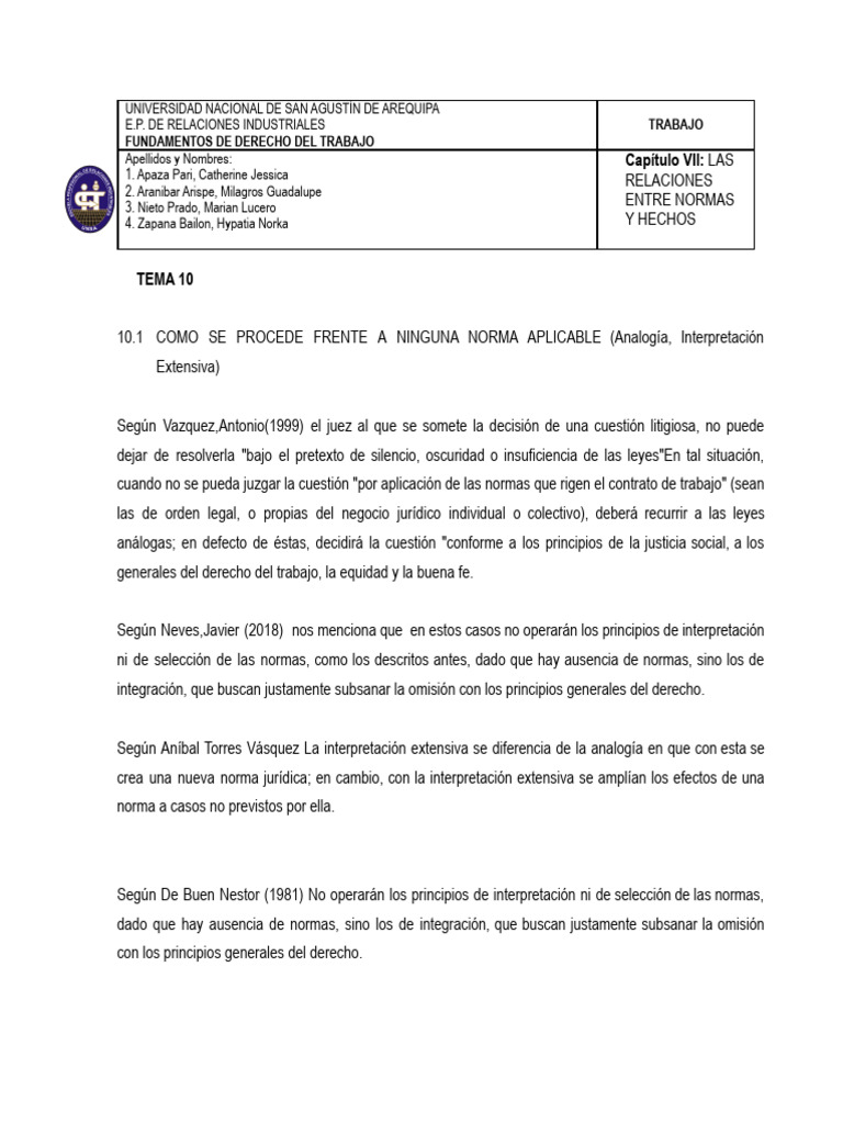 Trabajo FDTR 2022 Tema 10 | PDF | Derecho laboral | Juez