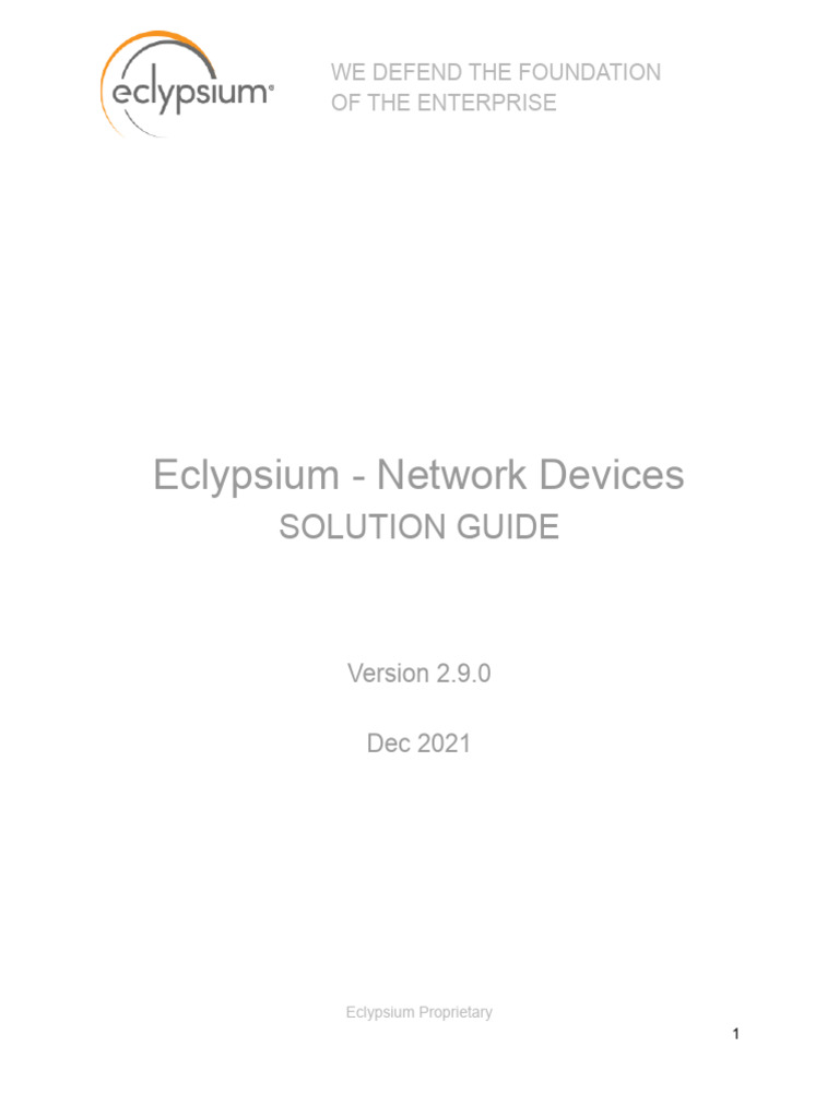 Eclypsium Network Devices Solution Guide 2.9.0 | PDF | Command Line ... Eclypsium Network Devices Solution Guide 2.9.0 | PDF | Command Line ...