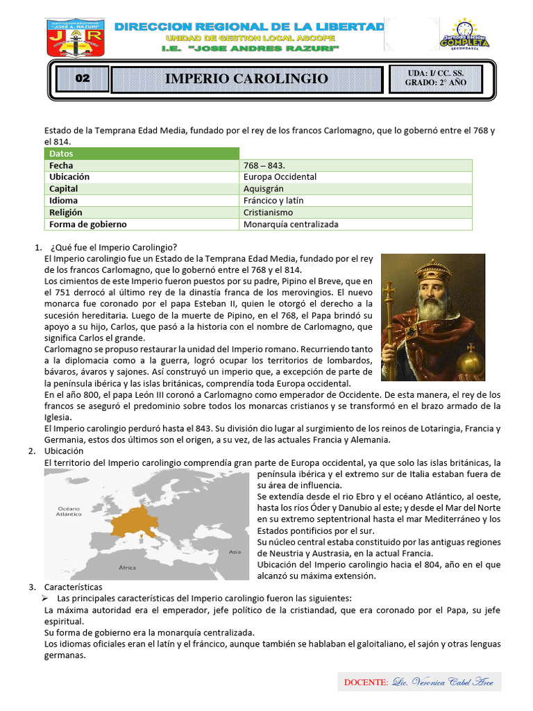 MODULO CIENCIAS SOCIALES 2 Año | PDF | Carlomagno | Edades medias