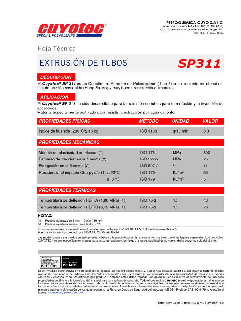 HT Es SP311 | PDF | Materiales