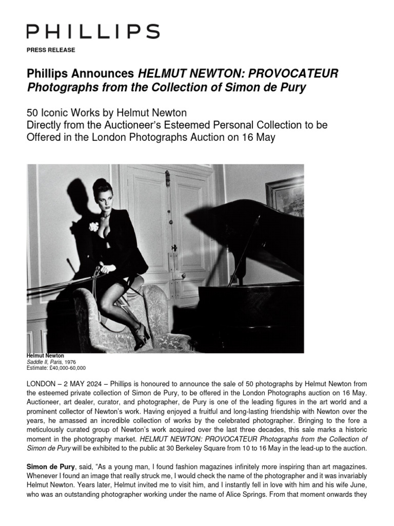 Phillips-Announces-HELMUT-NEWTON-PROVOCATEUR-Photographs-from-the ...