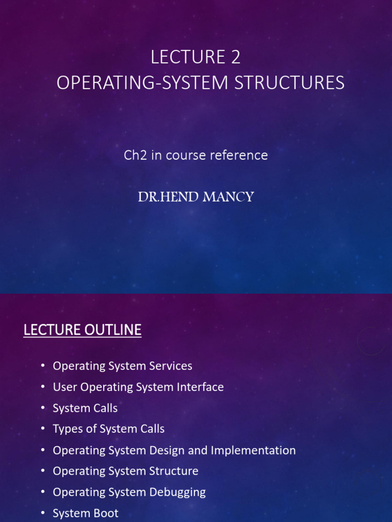 Lec 2 | PDF | Operating System | Graphical User Interfaces