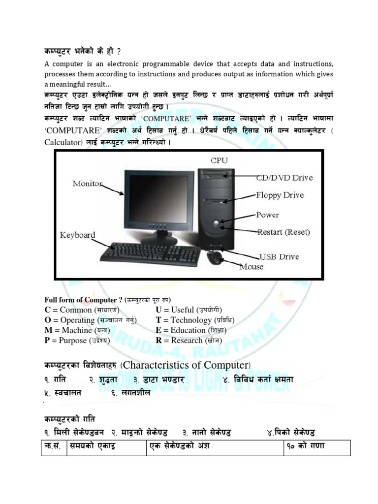 Computer Note.. | Download Free PDF | Computer Architecture | Computing