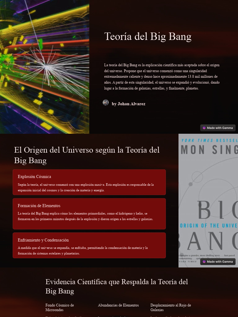 Origen y Evolución del Universo | PDF | Big Bang | Universo