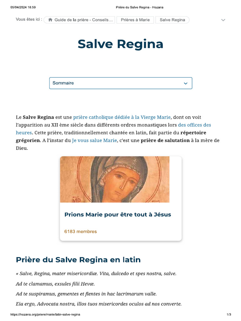Salve Regina | PDF