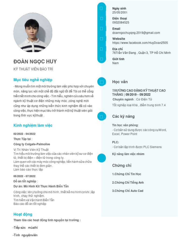 CV Doan Ngoc Huy | PDF