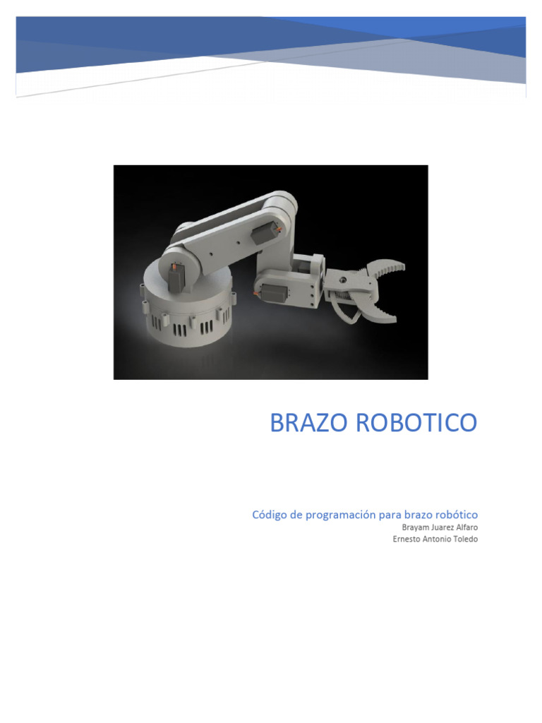 Código Arduino para Brazo Robótico | PDF | Informática