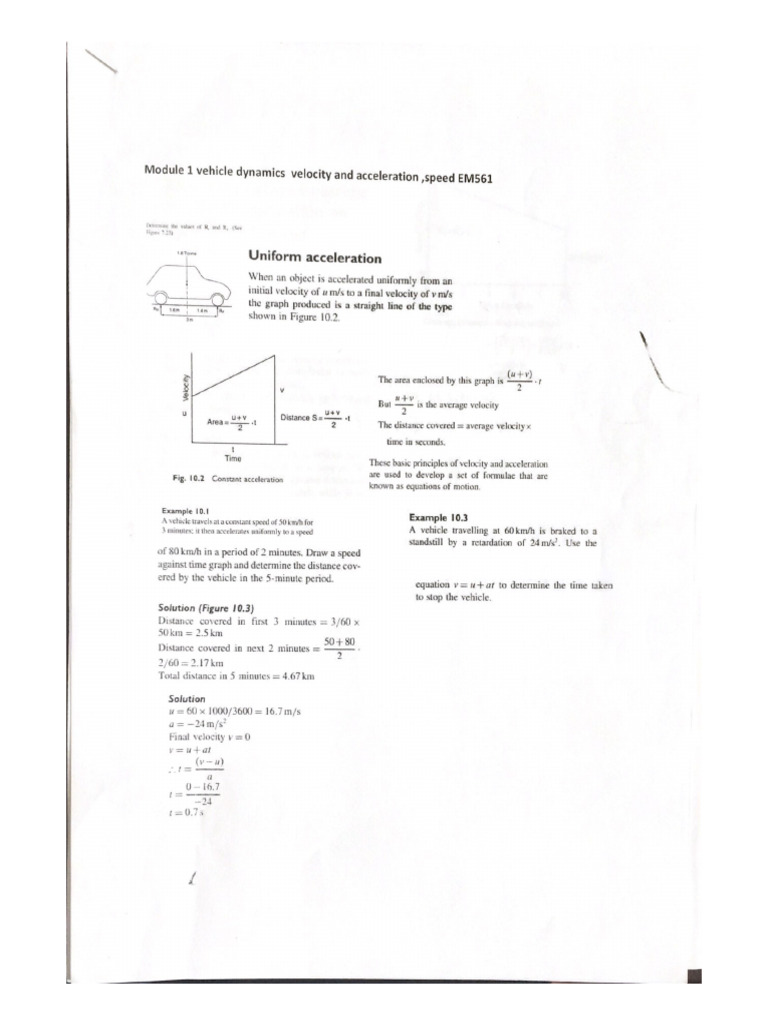 Vehicle Dynamics | PDF