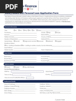 PSMFC Cash Loan Products Application Form | PDF | Credit | Finance ...