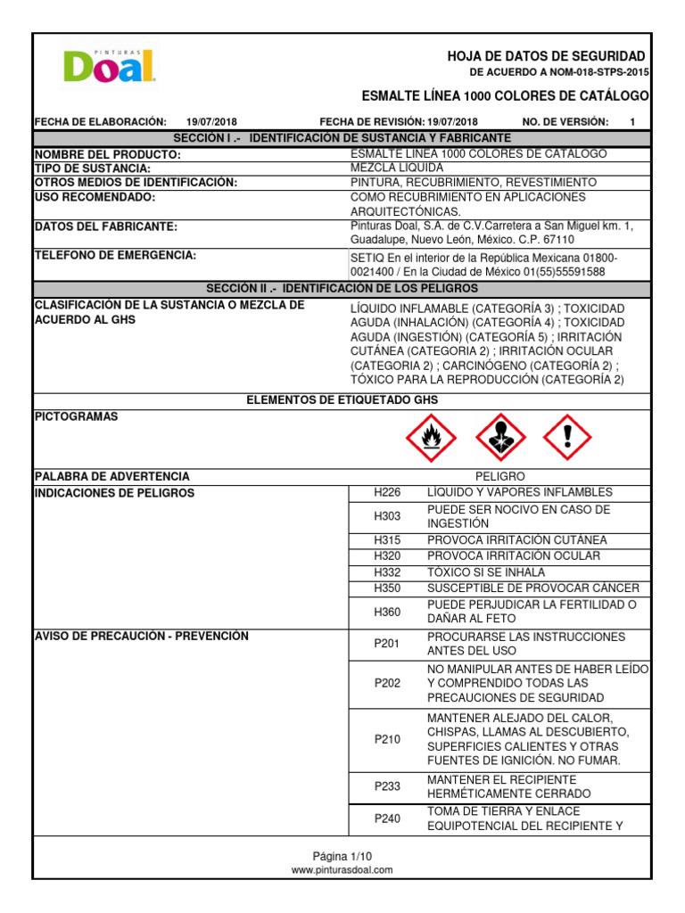 HDS - LINEA 1000 Colores de Catálogo | PDF | Administración de ...