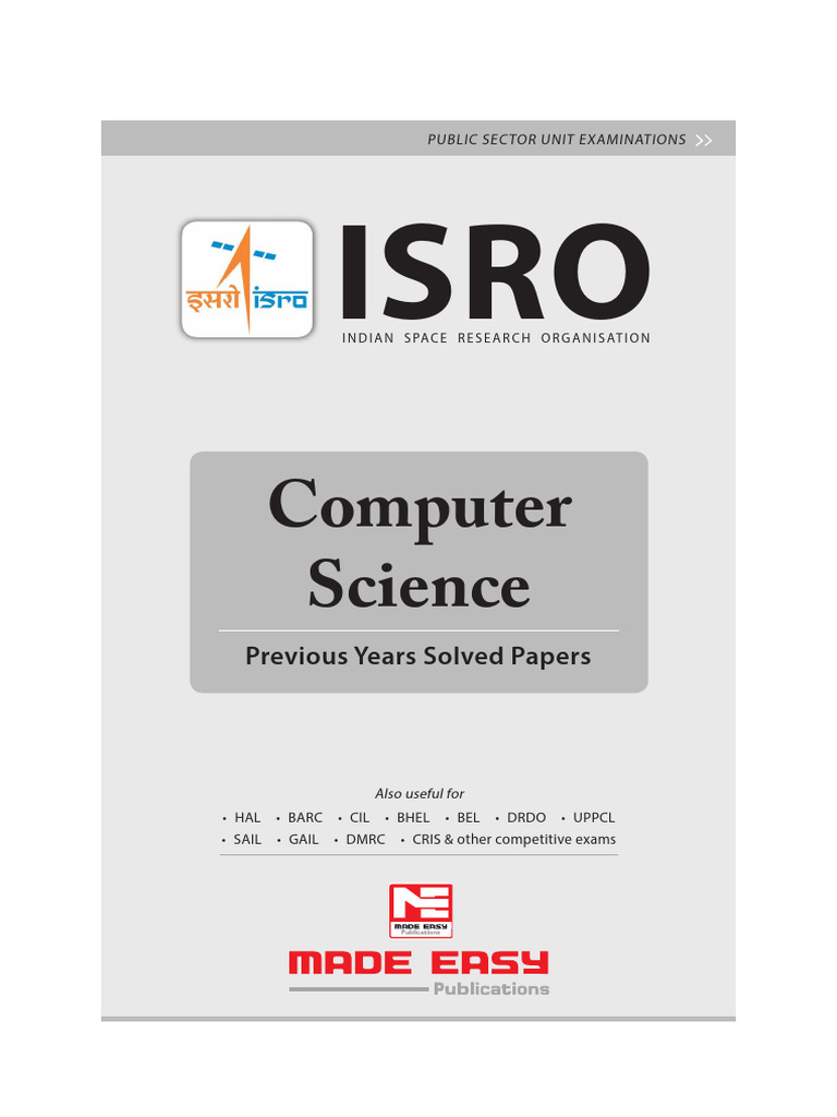 CS - ISRO (Previous Years Solved Papers) | PDF | Outer Space | Spaceflight