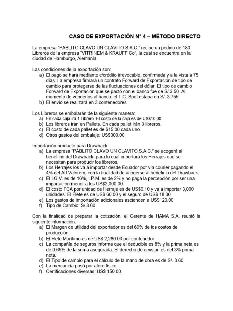 Caso Exp N°4 EDC S.A.C. | PDF | Gestión de la cadena de suministro | Transporte de mercancías