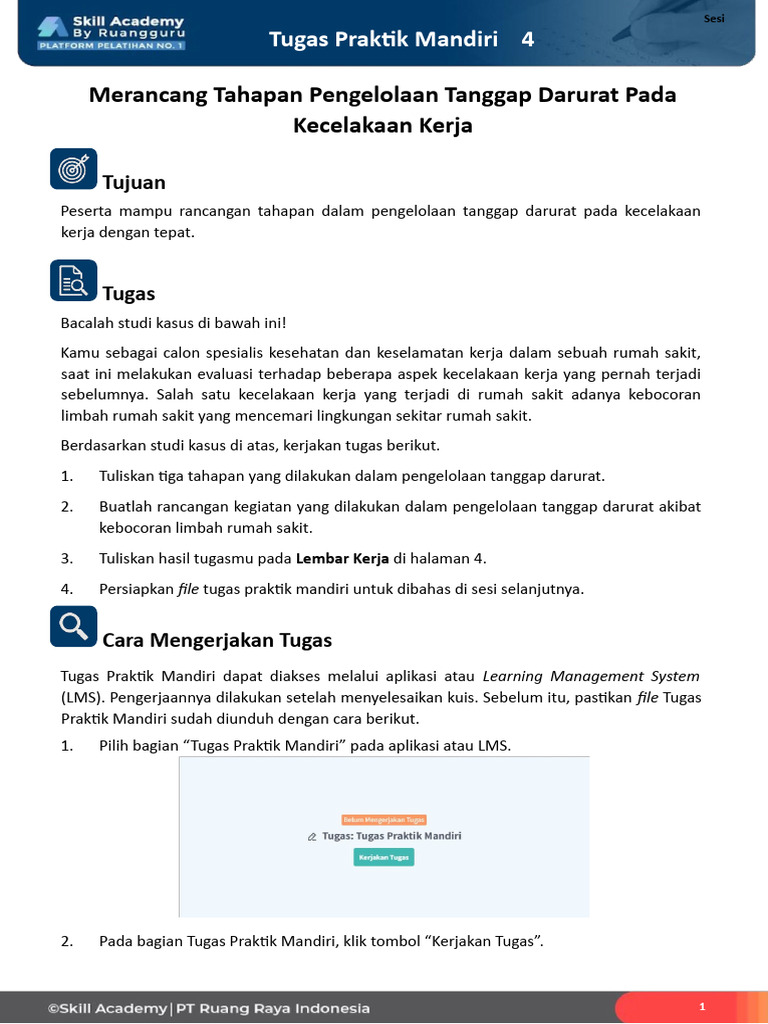 TPM 4 Rancangan Tanggap Darurat - Lucky Pramudita | PDF