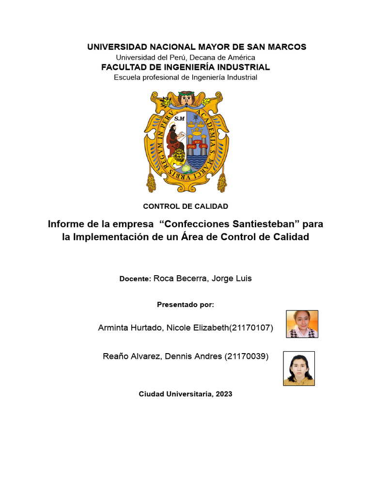 Informe de La Empresa Elegida para La Implementación de Un Área de ...