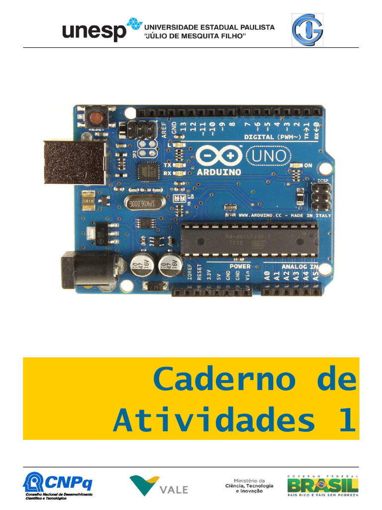 Caderno de Atividades 1 3 Versaofinal - Compressed | PDF | Arduino | Eletrônicos