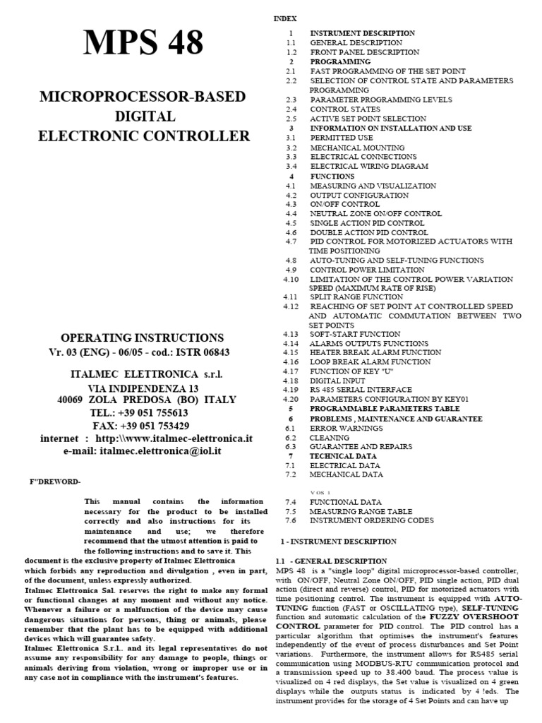 Manual Controlador Temperatura Editable | PDF | Parameter (Computer Programming) | Relay