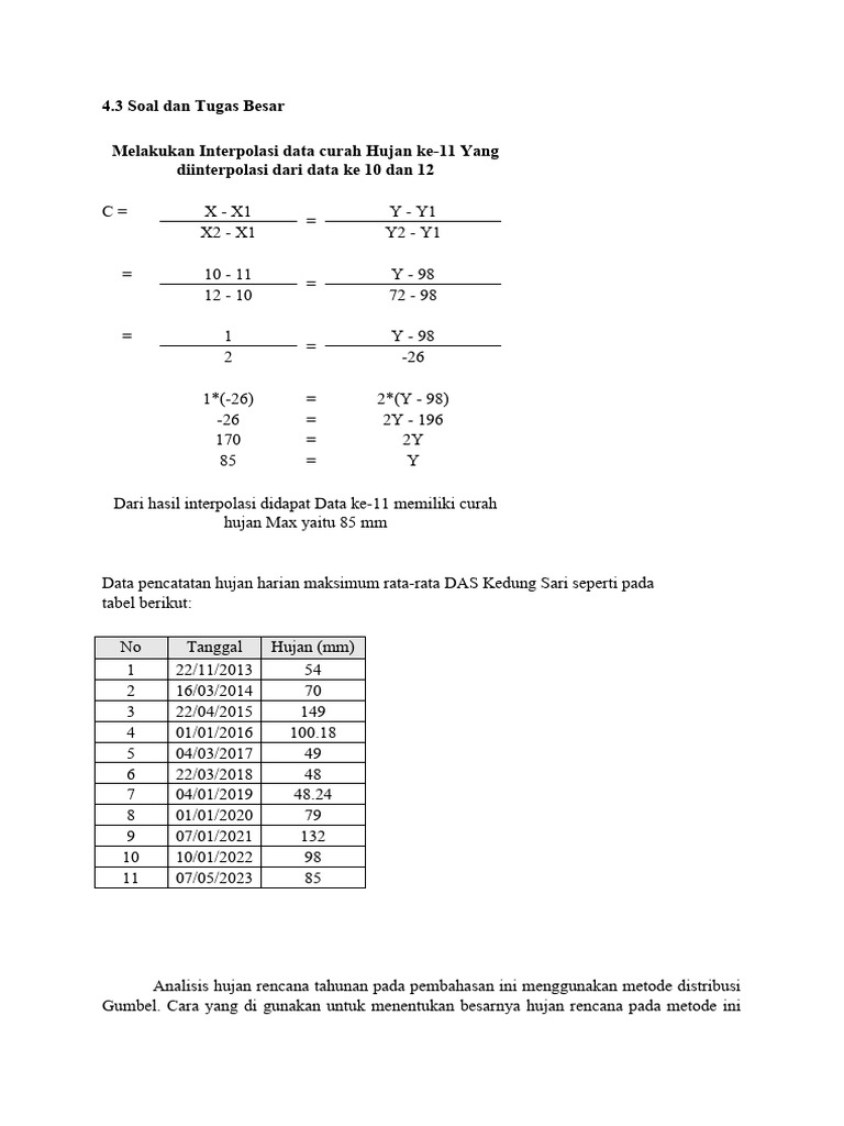 Bab 4 Metode Gumbel | PDF