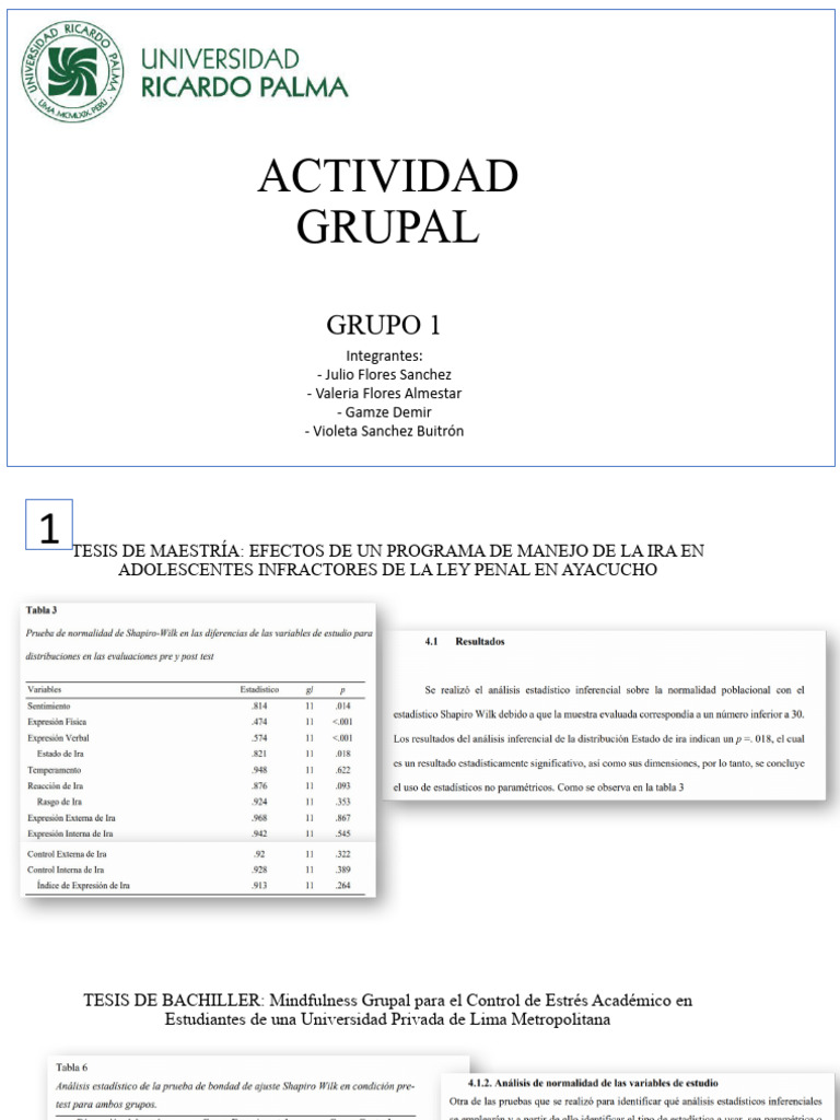 Trabajo 1° Grupo 1 - Actividad Grupal - Seminario Tesis | PDF ...