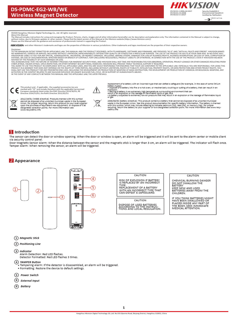 User Manual DS PDMC EG2 WE | PDF | Switch