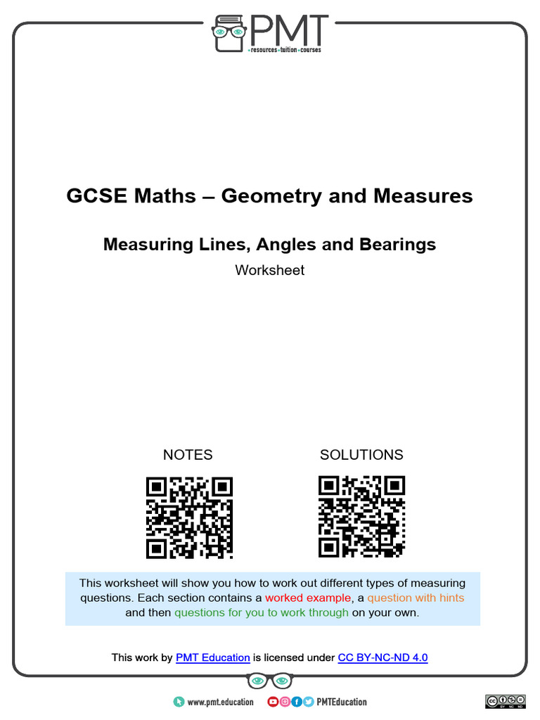 GCSE Maths Geometry Worksheet | PDF | Angle | Triangle