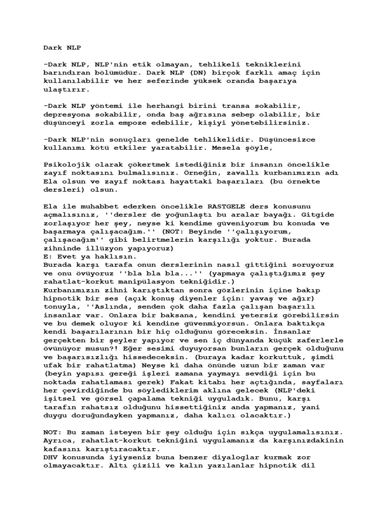 Dark NLP | PDF
