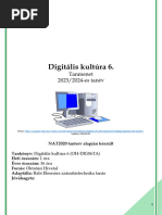 Digitális Kultúra 8 - Tanmenet | PDF