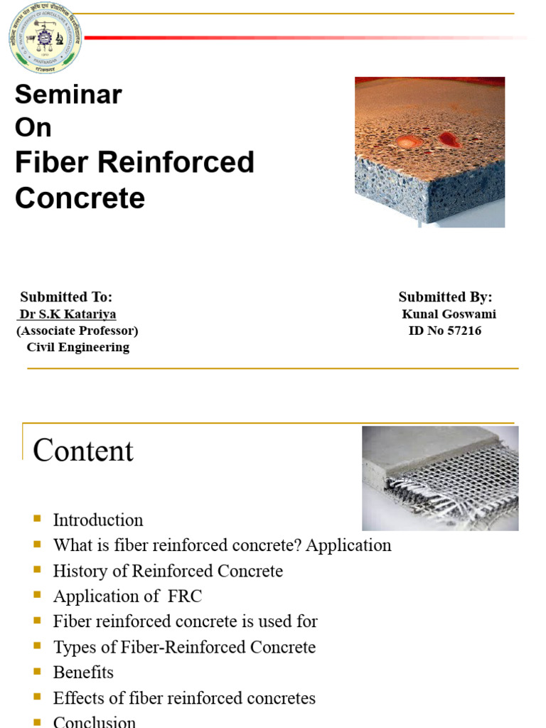Fiber Reinforced Concrete Overview | PDF | Concrete | Reinforced Concrete