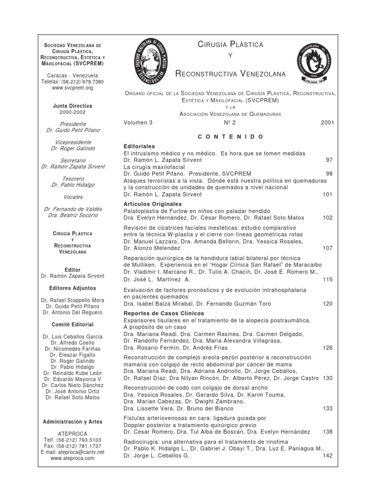 CPRV Vol 3 N 2 2001 | PDF | Cirugía Oral y Maxilofacial | Cirugía