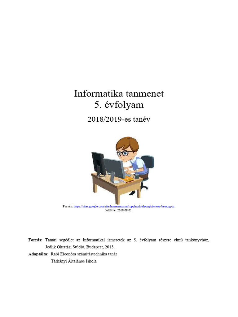 Informatika_5. évfolyam | PDF