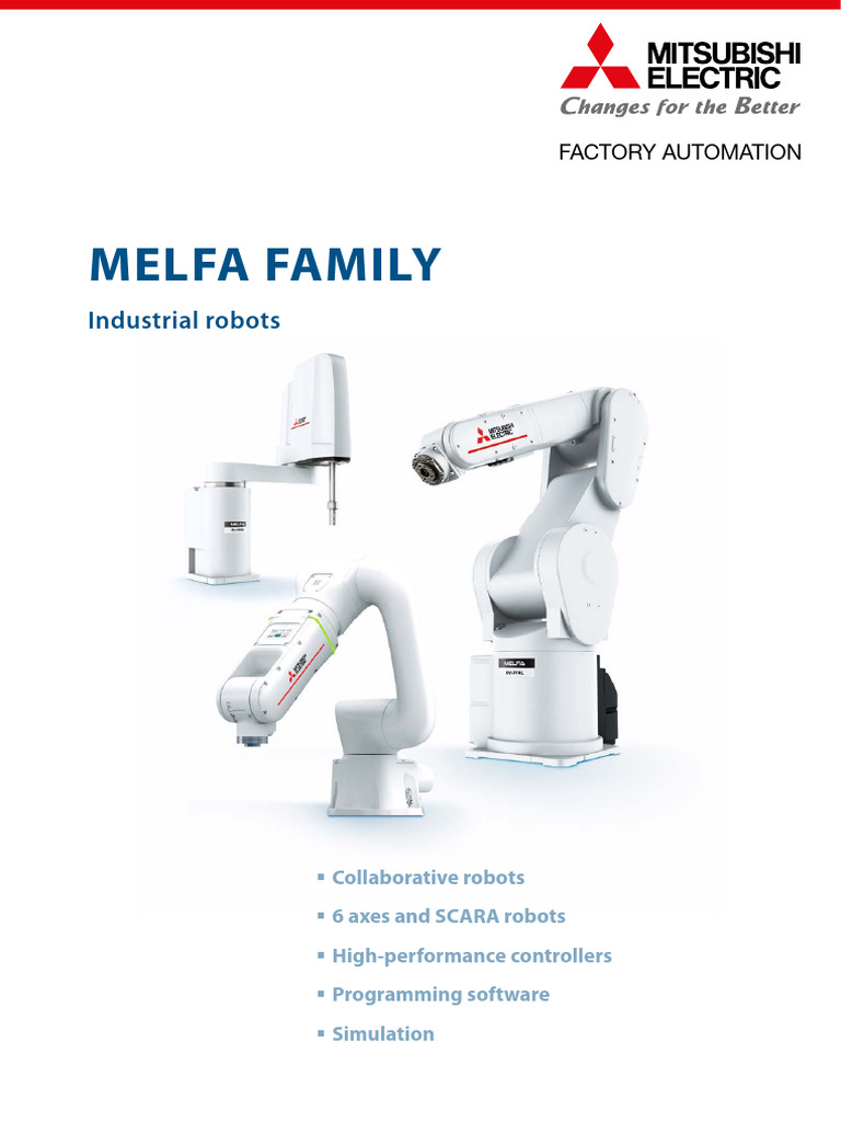 Melfa+Robots_Family_2022 | PDF | Programmable Logic Controller | Robot