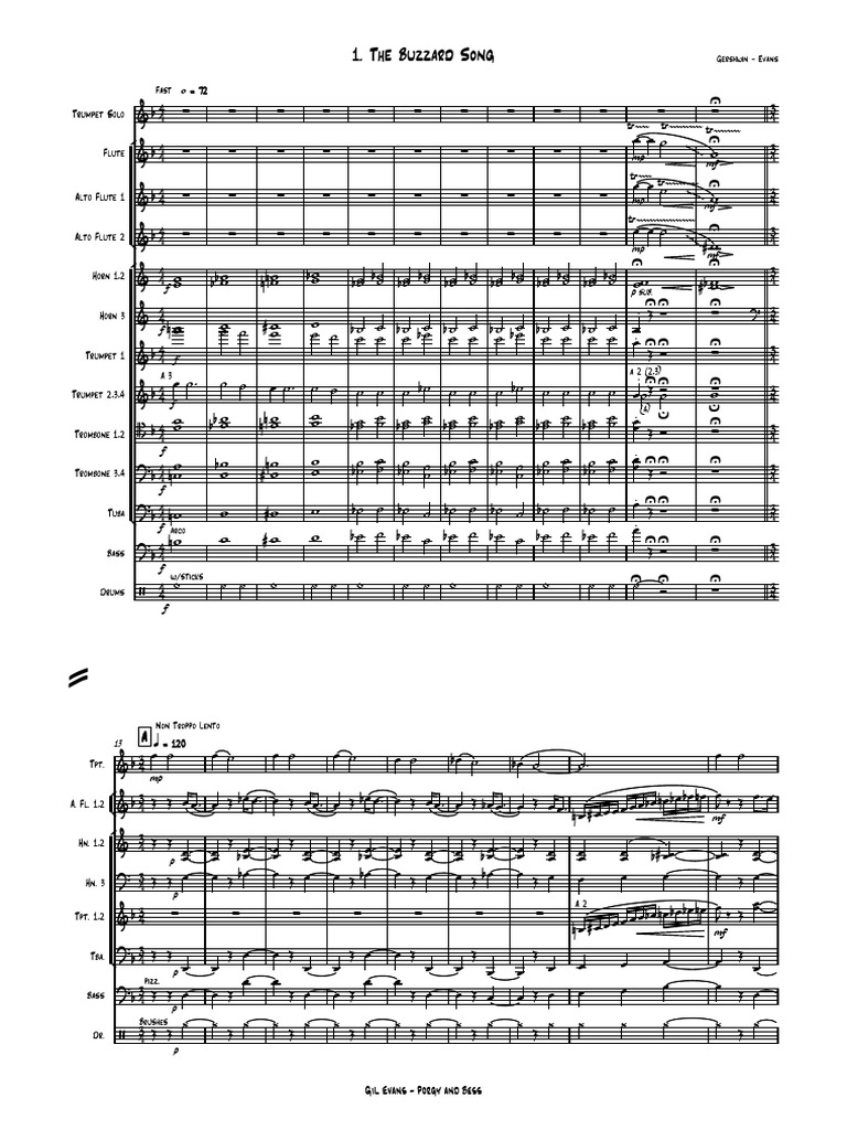 Gil Evans Porgy and Bess | PDF | Musical Instruments | Aerophones