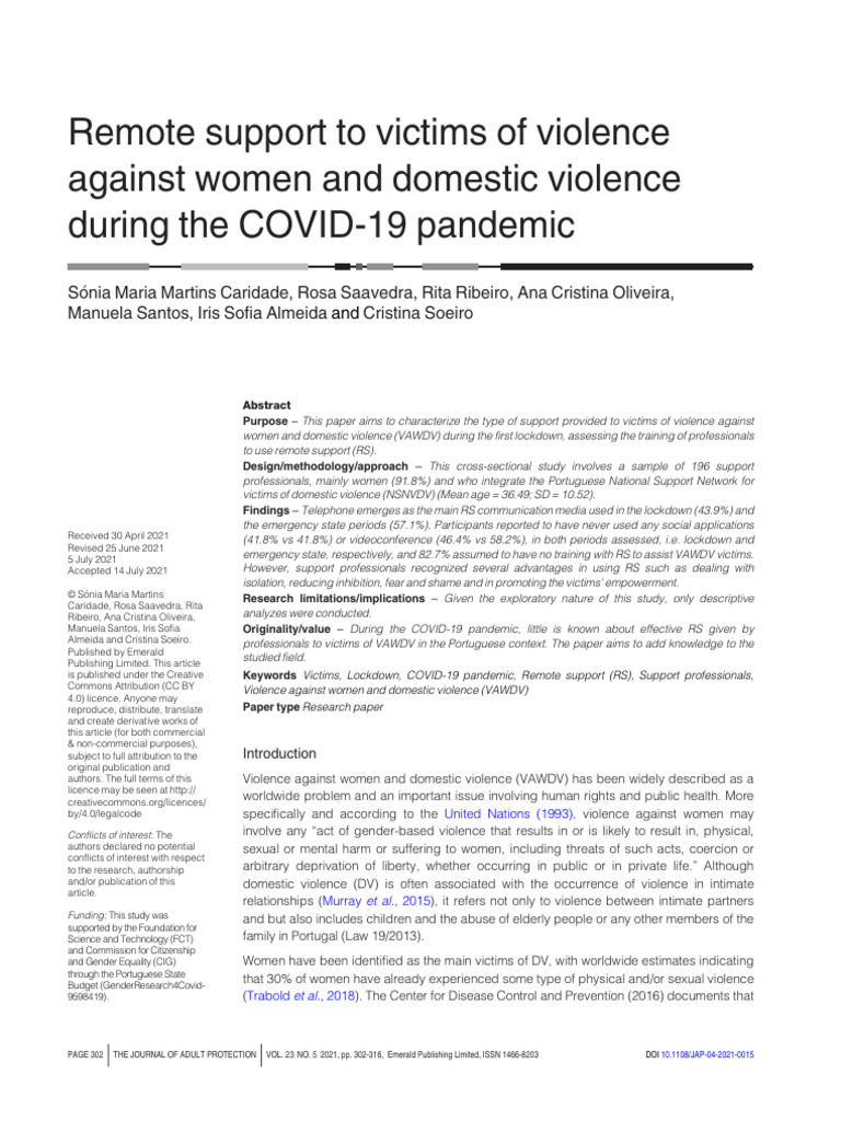 Article Review Case Selected 2 | PDF | Violence | Domestic Violence