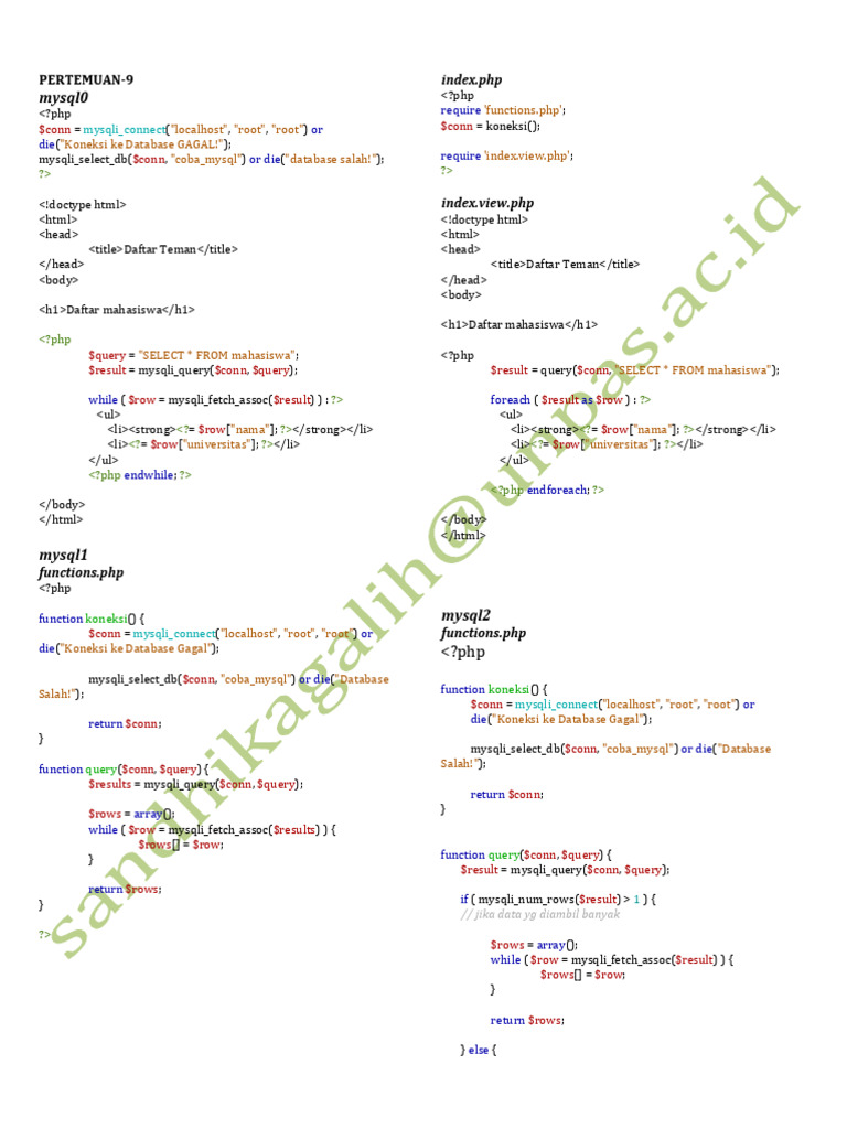 Pertemuan 9 | PDF | Computer Programming | Data Management