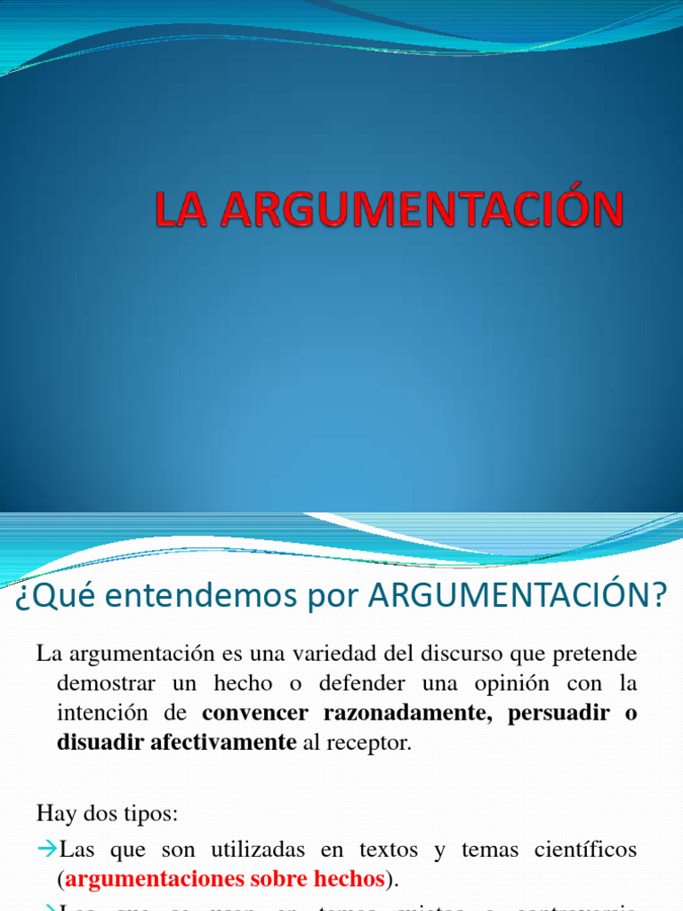 Tipos de Argumentos | PDF | Argumento | Teoría de la argumentación