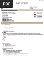SDS Wash & Walk EcoLab | PDF | Toxicity | Personal Protective Equipment