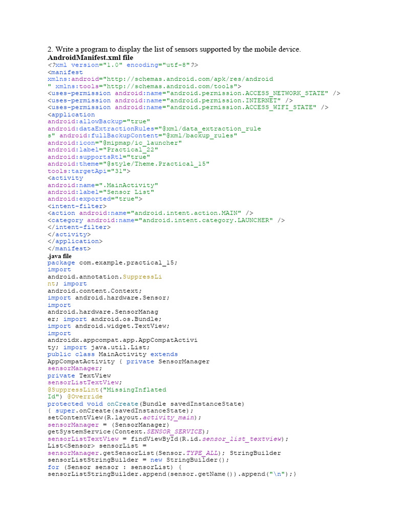 Prac22 2 | PDF | Android (Operating System) | System Software