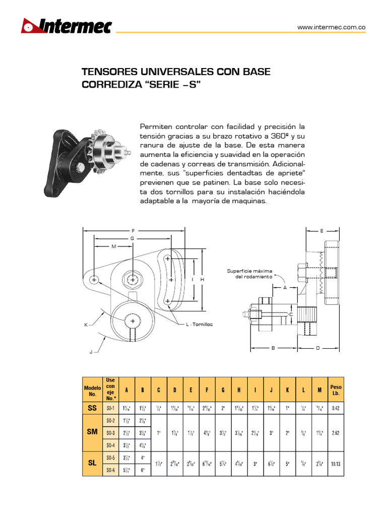 Tensores Universales | PDF | Tornillo | Eje