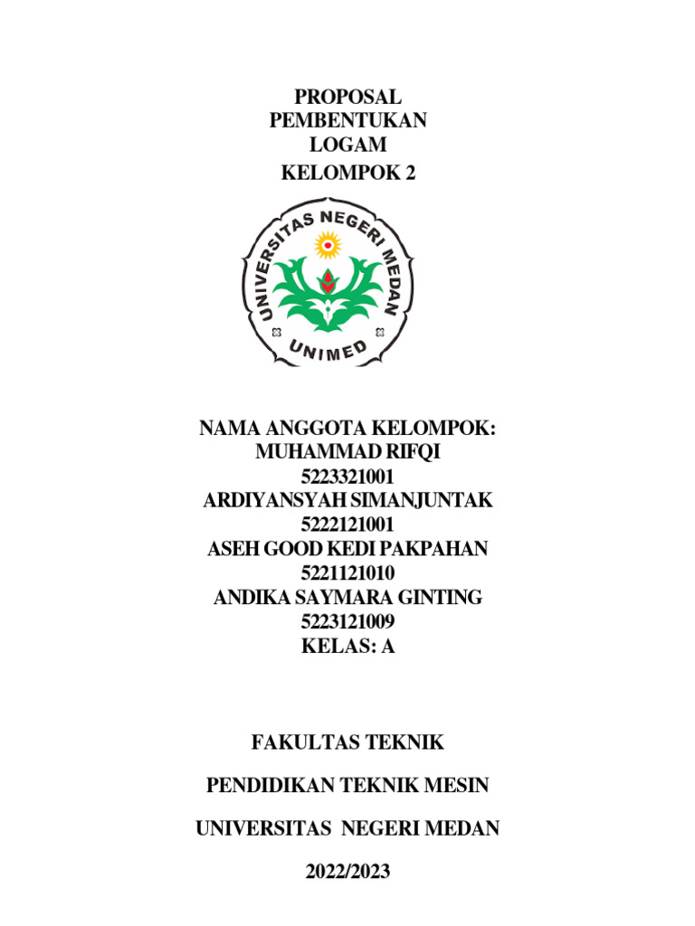Proposal Kelompok 2 | PDF