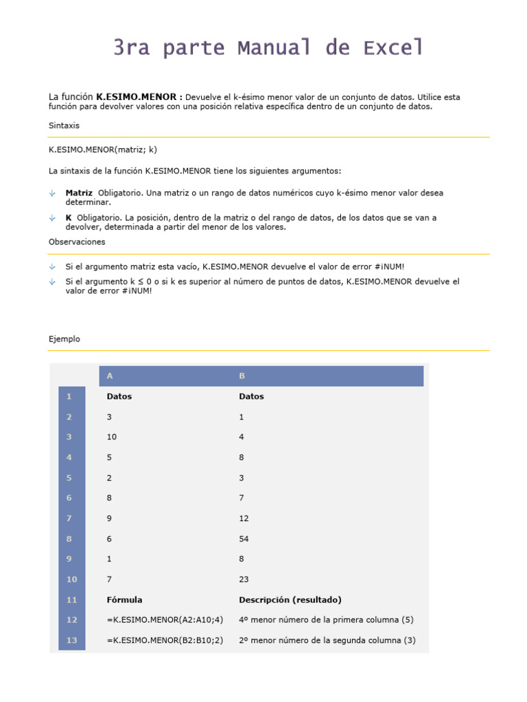 3er Clase Excel | PDF | Mediana | Exponenciación
