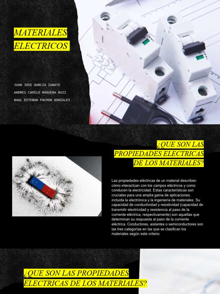 MATERIALES ELECTRICOS | PDF | Resistividad Eléctrica y Conductividad | Semiconductores